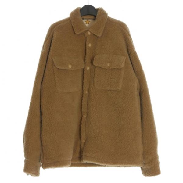 未使用品 パームエンジェルス PALM ANGELS 24AW Bear In Mind Shirt Jacket オーバーシャツジャケット ボアブルゾン48 ブラウン 茶 PMES035F24FAB0016262 メンズ【ブランド】パーム...
