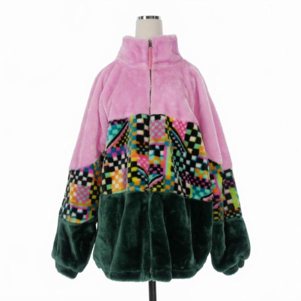 アグ UGG RTW Elaina Faux Fur Jacket ファージャケット ブルゾン 長袖 M ピンク 117742 国内正規 レディース【ブランド】アグ UGG【表記サイズ】M【実寸サイズ】身幅：70cm　着丈：68cm　ゆき丈...