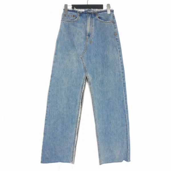 スビ Ksubi カットオフデニムスカート ジーンズ 24 ライトブルー レディース【ブランド】スビ Ksubi【表記サイズ】24【実寸サイズ】ウエスト：64cm　ヒップ：80cm　スカート丈：99cm　　【素材】コットン100％【色】ライ...