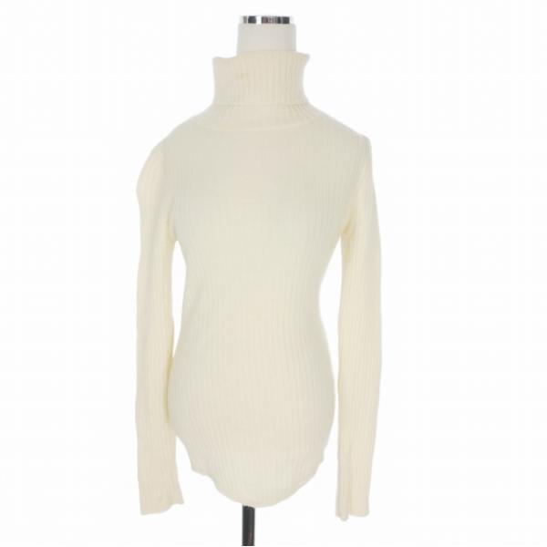 トラント TRENT タートルネックリブニット ウール セーター 長袖 ベージュ 3002032 レディース【表記サイズ】表記なし【実寸サイズ】肩幅：33cm　身幅：35cm　着丈：60cm　袖丈：65cm　　【素材】ウール100％【色】ベ...