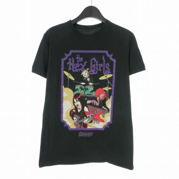 スクービードゥー SCOOBY-DOO 90s ザ・ヘックス・ガールズ グラフィック プリント Tシャツ カットソー 半袖 M ブラック 黒 レディース【表記サイズ】M【実寸サイズ】肩幅：41cm　身幅：49cm　着丈：65cm　袖丈：18...
