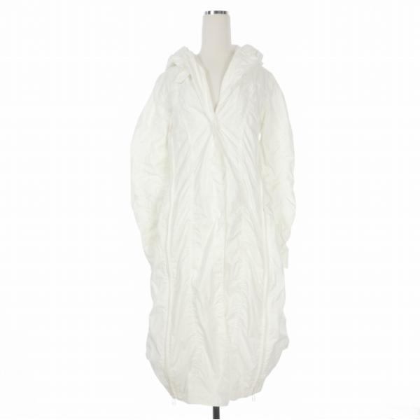 イッセイミヤケ ISSEY MIYAKE 02SS ロング ジップナイロンコート ジャケット 3 ホワイト 白 IM21FA001 レディース【ブランド】イッセイミヤケ ISSEY MIYAKE【表記サイズ】3【実寸サイズ】肩幅：41cm　...