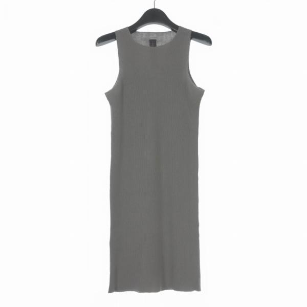 リックオウエンス Rick Owens 09AW CRUST期 ロング タンクトップ ノースリーブ ニット M DUST グレー 国内正規 レディース【ブランド】リックオウエンス Rick Owens【表記サイズ】M【実寸サイズ】身幅：36...