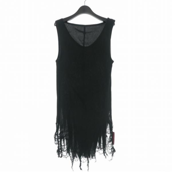 未使用品 カタリスト CVTVLIST DESTROYED INNER TANKTOP ダメージ加工 タンクトップ ノースリーブ ロング 2 ブラック 黒 2401090306 メンズ【ブランド】カタリスト CVTVLIST【表記サイズ】2...