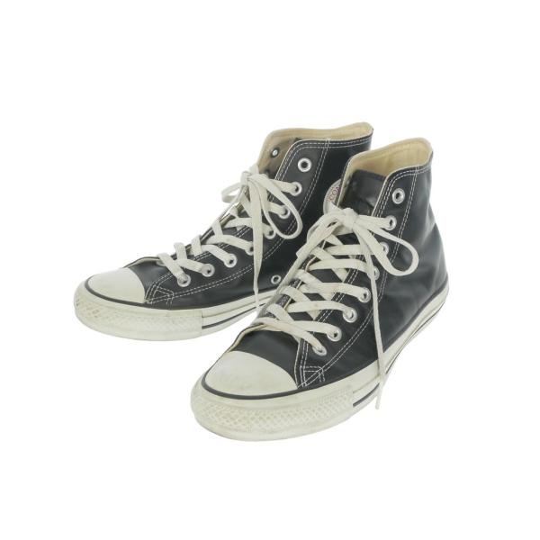 コンバース CONVERSE LEA ALL STAR HI レザー オールスター ハイカットスニーカー 靴 26cm ブラック 黒 1B908 メンズ【ブランド】コンバース CONVERSE【表記サイズ】26cm【実寸サイズ】最大幅：9....