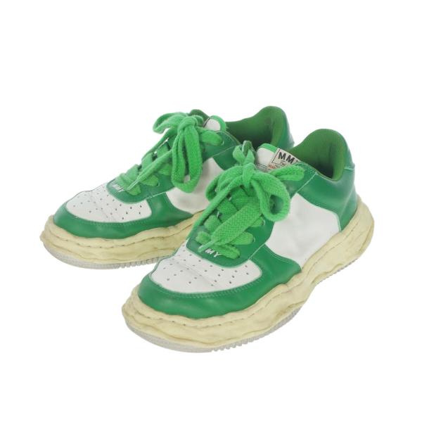 ミハラヤスヒロ MIHARA YASUHIRO WAYNE LOW LEATHER レザー ローカットスニーカー 靴 42 グリーン/ホワイト A09FW730 メンズ【ブランド】ミハラヤスヒロ MIHARA YASUHIRO【表記サイズ】...