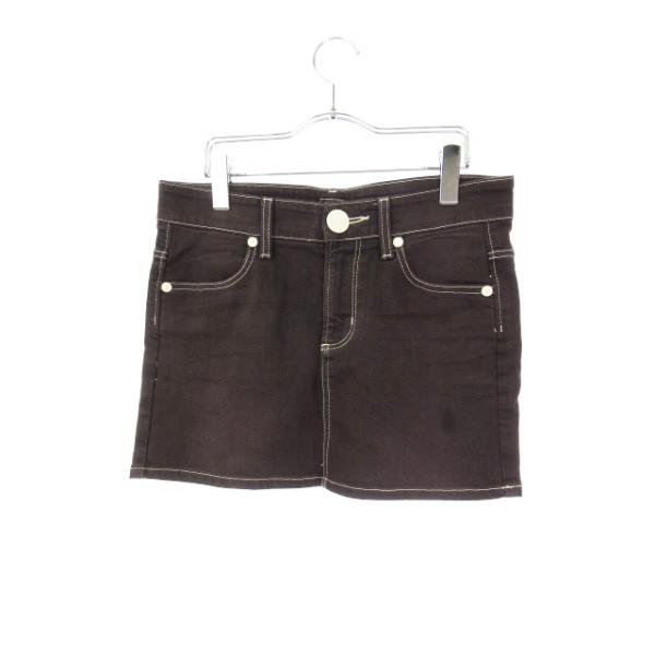 リー LEE CROLLA スカート 台形 ミニ ストレッチ S 茶 ブラウン /ah レディース【中古】【ベクトル 古着】【ブランド】リー LEE【表記サイズ】S【実寸サイズ】ウエスト：80cm　ヒップ：86cm　スカート丈：33.5cm...