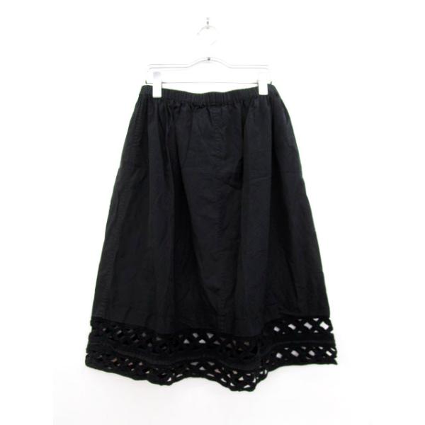 ズッカ zucca the year of climax スカート フレア ミモレ M 黒 ブラック /hn レディース【中古】【ベクトル 古着】【ブランド】ズッカ zucca【表記サイズ】M【実寸サイズ】ウエスト：62cm　ヒップ：124...