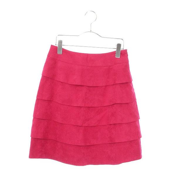 デビュー ド フィオレ Debut de Fiore by LAISSE PASSE レッセパッセ スカート ひざ丈 ティアード フレア 台形 38 ピンク レディース【中古】【ベクトル 古着】【ブランド】デビュー ド フィオレ Debut...