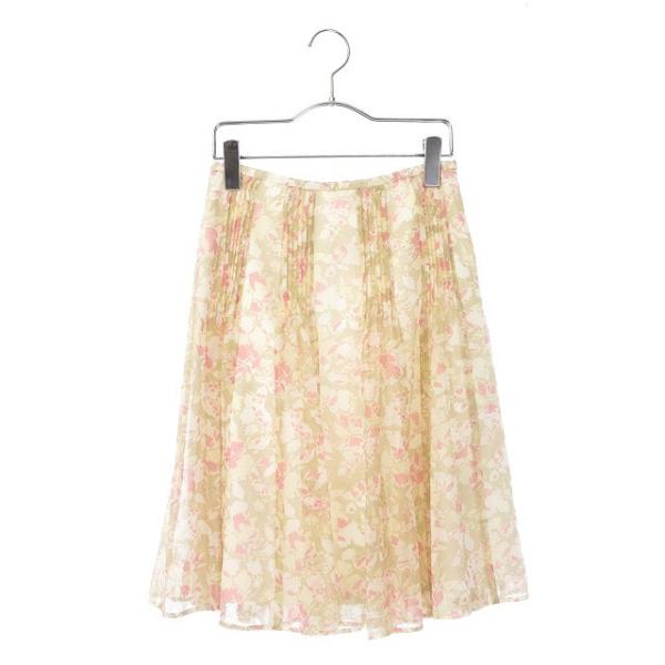 クリアインプレッション CLEAR IMPRESSION スカート フレア ひざ丈 花柄 ベージュ /fy レディース【中古】【ベクトル 古着】【ブランド】クリアインプレッション CLEAR IMPRESSION【表記サイズ】サイズ表記なし...