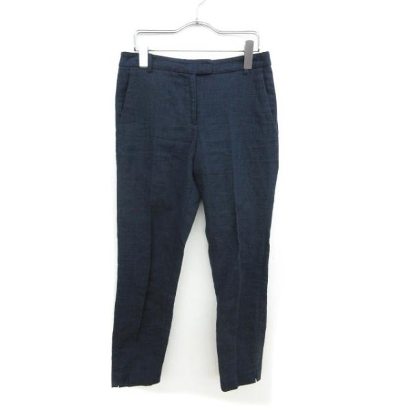 ザラ ベーシック ZARA BASIC COLLECTION パンツ スラックス テーパード リネン 34 紺 ネイビー /ny レディース【中古】【ベクトル 古着】【ブランド】ザラ ベーシック ZARA BASIC【表記サイズ】EUR34...