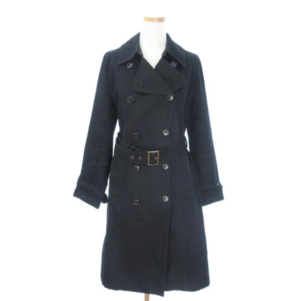 ワークフォーホリデイユナイテッドアローズ WORK FOR HOLIDAY UNITED ARROWS コート トレンチ ロング 38 黒 ブラック /hk レディース【ブランド】ワークフォーホリデイユナイテッドアローズ WORK FOR ...