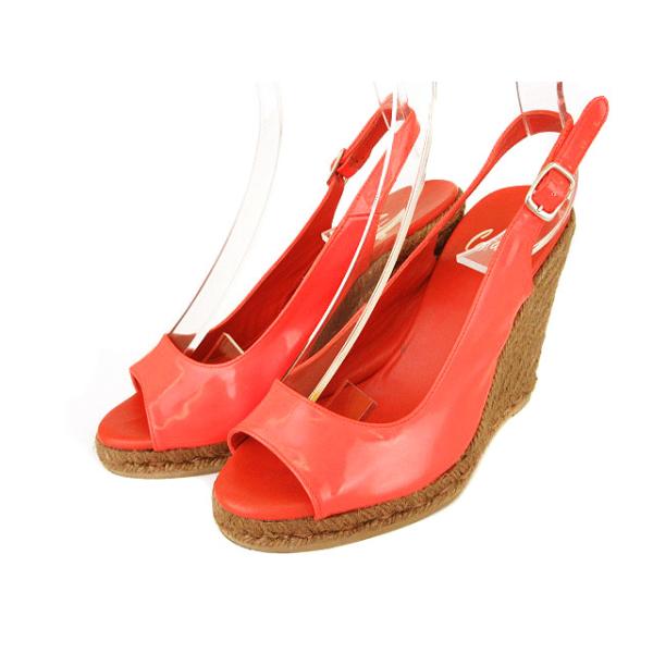 カスタニエール Castaner サンダル ウエッジソール ジュート バックストラップ 35 赤 レッド /ka1210 レディース【ブランド】カスタニエール Castaner【表記サイズ】35（22.5cm相当）【実寸サイズ】ヒールの高さ...
