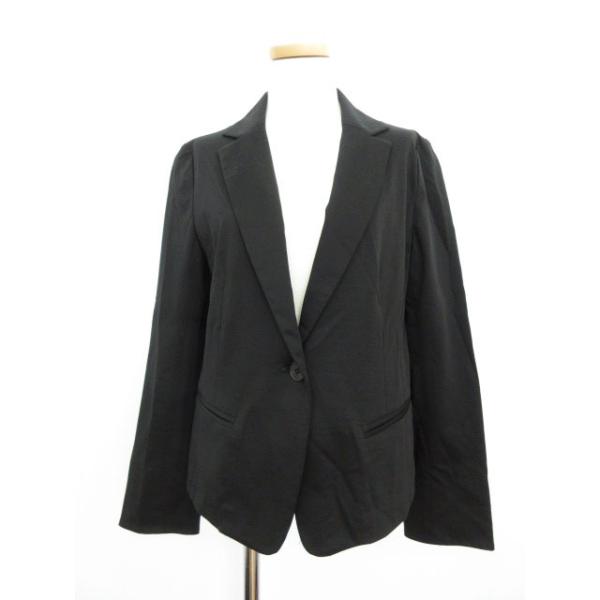 INNOVER CLASSIC ジャケット テーラード ストレッチ 38 黒 ブラック /ka0110 レディース【表記サイズ】38【実寸サイズ】肩幅：38cm　身幅：47cm　着丈：52cm　袖丈：56cm　　【素材】表地 綿54% ポリ...