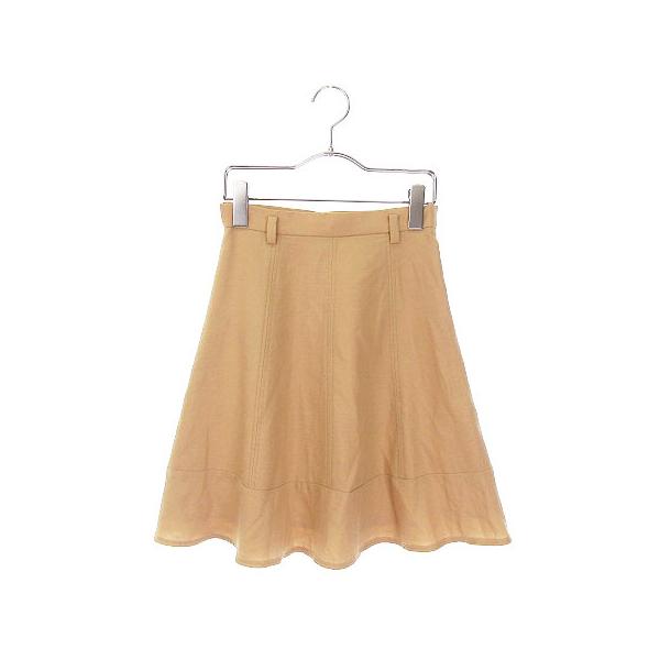 エフデ ef-de スカート ひざ丈 フレア 7 ベージュ ☆F☆ ako0308 レディース【ブランド】エフデ ef-de【表記サイズ】7【実寸サイズ】ウエスト：62cm　ヒップ：92cm　スカート丈：49cm　　【素材】表地 ポリエステ...