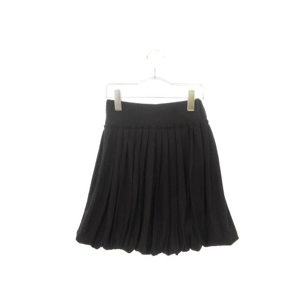 ベイブビーイクイバレント babe be equivalent スカート プリーツ バルーン ミニ M 黒 ブラック ☆S☆ amy0318 レディー【表記サイズ】M【実寸サイズ】ウエスト：58cm　ヒップ：82cm　スカート丈：42cm　...