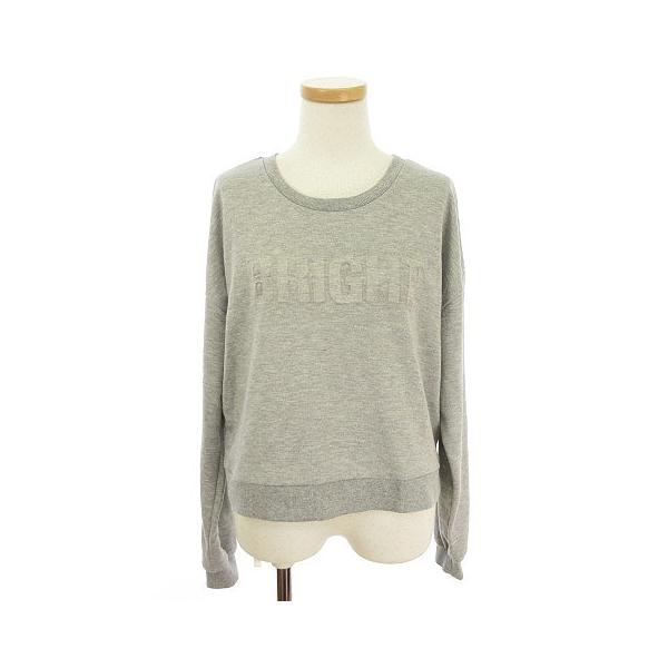 アンクルージュ Ank Rouge トレーナー 長袖 M グレー ☆S☆ /tk0326 レディース 【中古】【ベクトル 古着】【ブランド】アンクルージュ Ank Rouge【表記サイズ】M【実寸サイズ】身幅：48cm　着丈：50cm　ゆき...