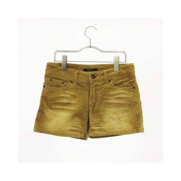 ウィッティアンドピッティ Witty&amp;Pitty パンツ ショート コーデュロイ S 茶 ブラウン ☆S☆ /yt0601 レディース【表記サイズ】S【実寸サイズ】ウエスト：70cm　もも幅：24cm　裾幅：23cm　股上：19cm...