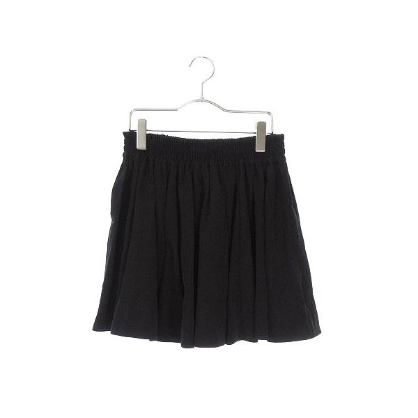 ローリーズファーム LOWRYS FARM スカート ミニ フレア ギャザー F 黒 ブラック ☆K☆ /yo0613 レディース 【中古】【ベクトル 古着】【ブランド】ローリーズファーム LOWRYS FARM【表記サイズ】F【実寸サイズ...