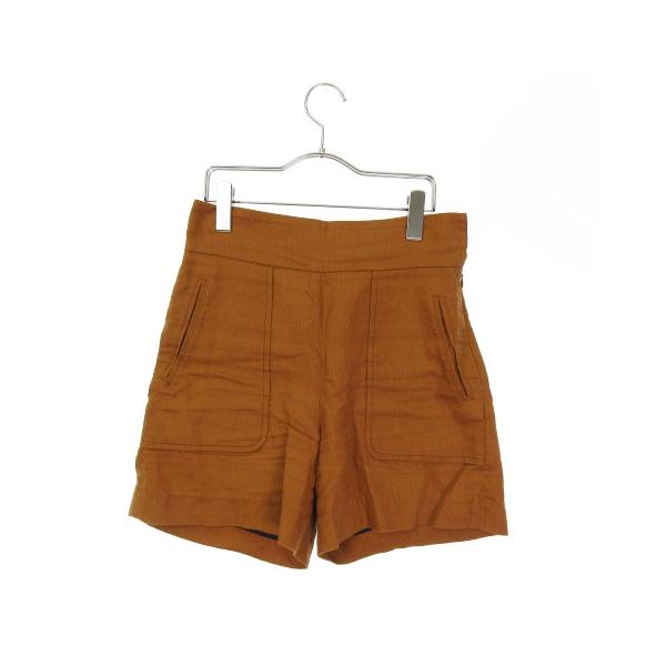 パンセ pense'e パンツ ショート リネン コットン 36 茶 ブラウン ☆LEK☆ /☆t0605 レディース【ブランド】パンセ pense'e【表記サイズ】36【実寸サイズ】ウエスト：70cm　もも幅：32cm　裾幅：30cm　股...