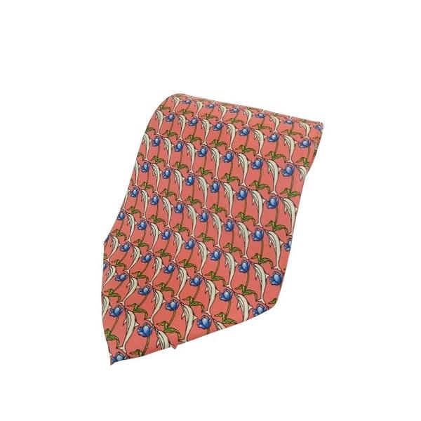 ポールフレドリック Paul Fredrick ネクタイ ワイドタイ 花柄 シルク オレンジ QQQ メンズ【実寸サイズ】大剣幅 10cm　全長 148cm　【素材】シルク/100%【色】オレンジ　※色に関してはこの商品の出品者の主観で判断...