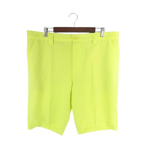 未使用品 フェニックスエクセル Fenix XCell ハーフ パンツ ゴルフ 刺? ワンポイント イエロー サイズ38 QQQ メンズ【表記サイズ】38【実寸サイズ】ウエスト：98cm　もも幅：32cm　裾幅：28cm　股上：31cm　股...