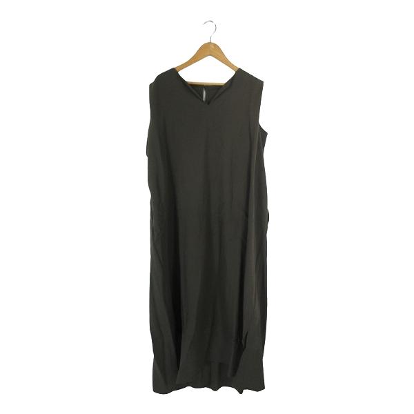 カリスエンジェル KHARIS ANGEL ワンピース Vネック ノースリーブ 無地 ロング カーキ QQQ レディース【表記サイズ】サイズ記載なしのため実寸サイズをご参照ください。【実寸サイズ】身幅：60cm　総丈：120cm　　【色】カ...