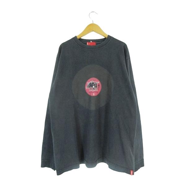 リーバイス レッドタブ Levi's RED TAB Tシャツ ロンT 丸首 長袖 プリント レコード ネイビー サイズ M QQQ メンズ【ブランド】リーバイス レッドタブ Levi's RED TAB【表記サイズ】M【実寸サイズ】肩幅：...