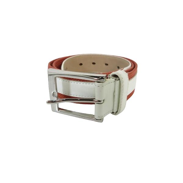 GENUINE LEATHER  SADO. ベルト レザー ハトメ 無地 ホワイト レッド QQQ メンズ【実寸サイズ】最小ウエスト：84cm　最大ウエスト：94cm　全長：104cm　幅：3cm　　【色】ホワイト、レッド　※色に関しては...