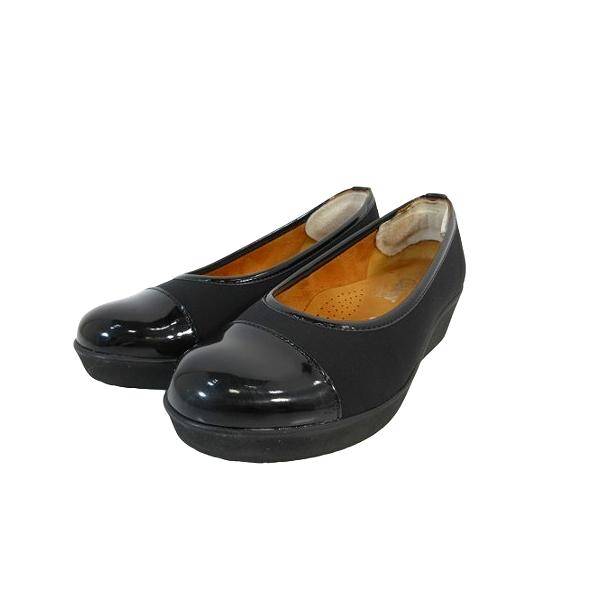 ガボール Gabor パンプス バレエ フラット ウェッジソール 無地 ブラック サイズ22 QQQ レディース【ブランド】ガボール Gabor【表記サイズ】UK/2 1/2FR/35US/5JPN/22【実寸サイズ】ヒールの高さ：4cm　...