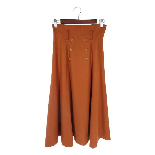 ケイコキシ KEIKO KISHI by nosh スカート フレア ロング 裏地 無地 オレンジ QQQ レディース【ブランド】ケイコキシ KEIKO KISHI by nosh【表記サイズ】表記なしの為、実寸サイズをご参照ください。【実...