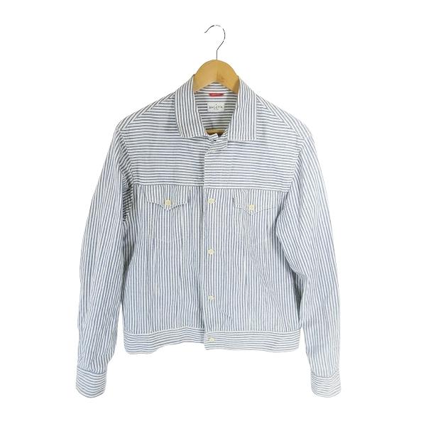 バグッタ Bagutta シャツ 長袖 胸ポケット ボタン ストライプ ブルー ホワイト サイズ regular QQQ メンズ【ブランド】バグッタ Bagutta【表記サイズ】4015 3/4regular【実寸サイズ】肩幅：46cm　身...