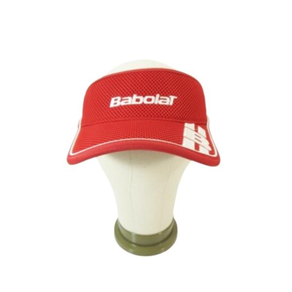 バボラ Babolat サンバイザー メッシュ ロゴ サイズ調整可  帽子 レッド 白 QQQ メンズ レディース【表記サイズ】サイズ表記なしのため実寸サイズをご参照ください。【実寸サイズ】つば：7cm　頭周り：55〜65cm　　【素材】ポ...