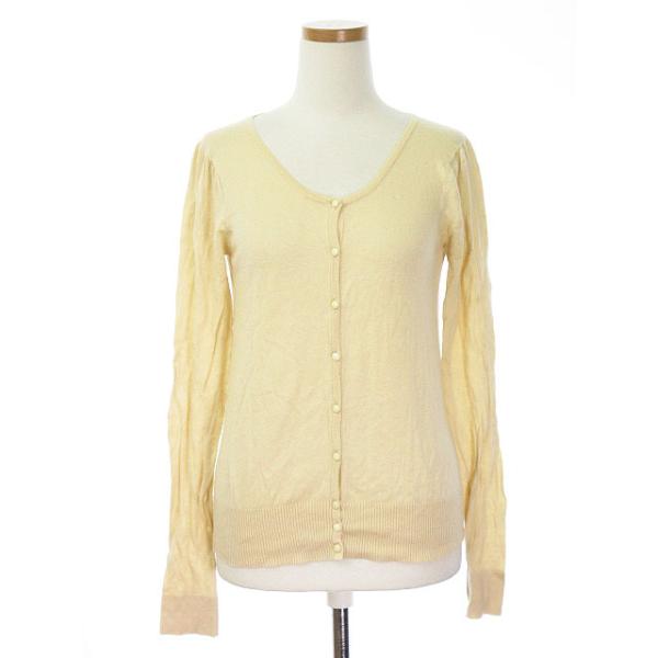 キャラントドゥサンペール トゥモローランド 42.Saints-Peres カーディガン ニット 長袖 コットン カシミヤ混 ベージュ /kt レディース【ブランド】キャラントドゥサンペール トゥモローランド 42.Saints-Peres...