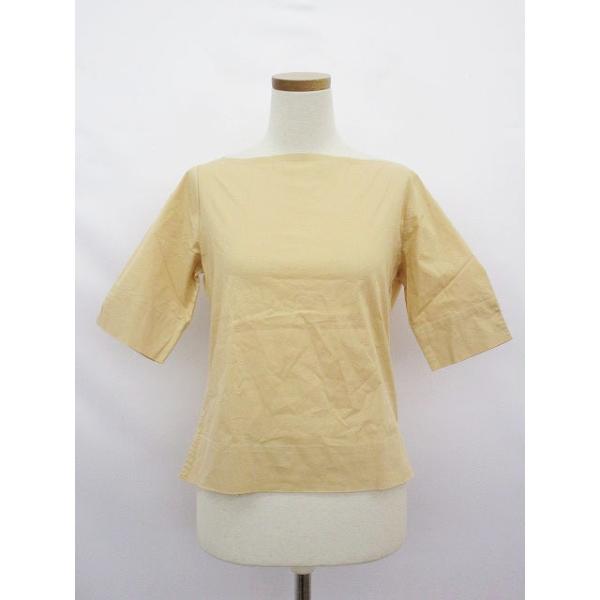 ネーミ NEMI カットソー ボートネック 五分袖 ベージュ M レディース【中古】【ベクトル 古着】【ブランド】ネーミ NEMI【表記サイズ】M【実寸サイズ】肩幅：34cm　身幅：43cm　着丈：51cm　袖丈：28cm　　【素材】綿97...