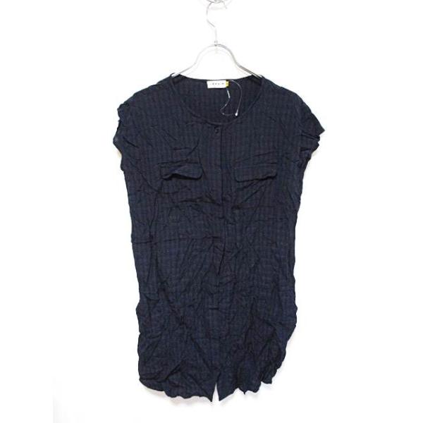 レプシィム ローリーズファーム LEPSIM LOWRYS FARM ワンピース シャツ ミニ ストライプ M 紺 ネイビー【ブランド】レプシィム ローリーズファーム LEPSIM LOWRYS FARM【表記サイズ】M【実寸サイズ】身幅：...