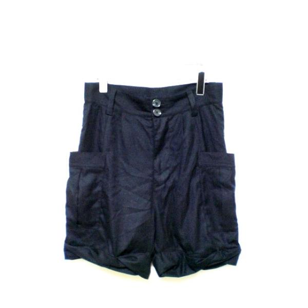 アズノウアズ ドゥバズ as know as de base パンツ ハーフ ポケット 無地 ロールアップ 2タック M 紺 ネイビー レディース【ブランド】アズノウアズ ドゥバズ as know as de base【表記サイズ】M【実寸...