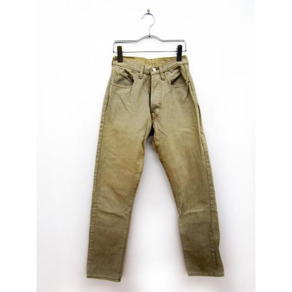 シマロン CIMARRON パンツ ストレート ボタン コットン 29 ベージュ メンズ【中古】【ベクトル 古着】【ブランド】シマロン CIMARRON【表記サイズ】29【実寸サイズ】ウエスト：64cm　もも幅：25cm　裾幅：18cm　股...