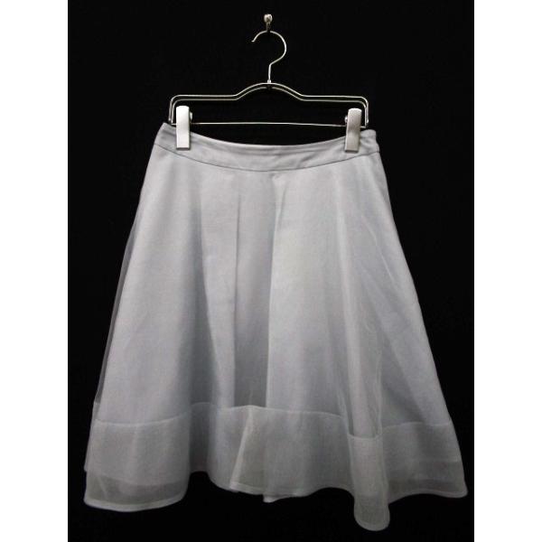 クローラ crolla スカート フレア ひざ丈 チュール 無地 36 青 ブルー レディース【ブランド】クローラ crolla【表記サイズ】36【実寸サイズ】ウエスト：68cm　ヒップ：96cm　スカート丈：51cm　　【素材】表地　ポリ...
