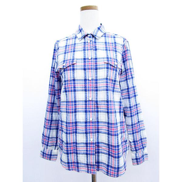 クローラ crolla シャツ 長袖 チェック コットン 38 マルチカラー レディース【ブランド】クローラ crolla【表記サイズ】38(Mサイズ相当)【実寸サイズ】肩幅：38cm　身幅：43cm　着丈：67cm　袖丈：57cm　　【素...