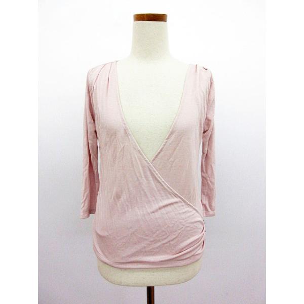 ラ・シャンブルドインエ LA CHAMBRE D`INE カットソー ニット カシュクール 七分袖 38 ピンク レディース【ブランド】ラ・シャンブルドインエ LA CHAMBRE D`INE【表記サイズ】38【実寸サイズ】肩幅：35cm　...