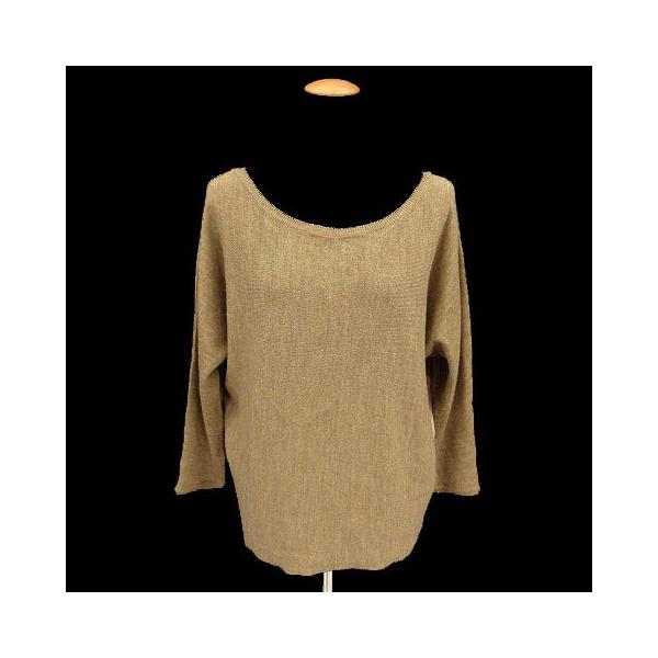 THE FIRST plus one ニット 長袖 アルパカ混 フィッシュテール 日本製 茶 レディース【表記サイズ】表記サイズなし（実寸サイズをご確認下さい。）【実寸サイズ】身幅：60cm　着丈：71cm　ゆき丈：62.5cm　　【素材】...