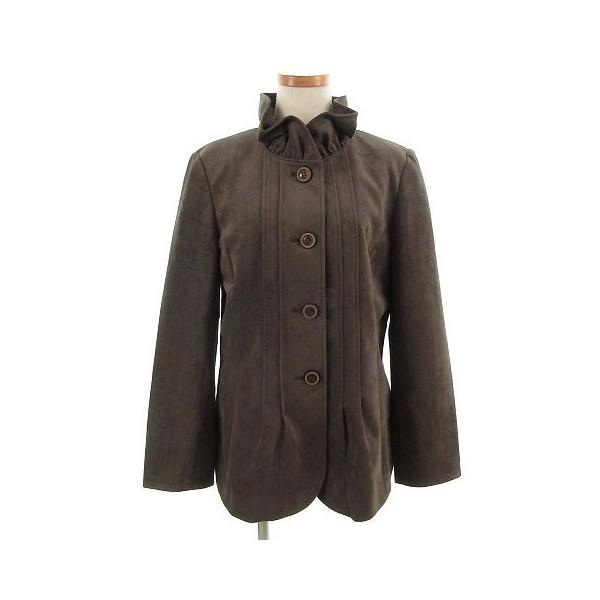 クリスモンテス Chris montez ジャケット 長袖 ベロア調 グレー系 レディース【表記サイズ】表記なし実寸サイズをご参考にしてください。【実寸サイズ】肩幅：40cm　身幅：49cm　着丈：61.5cm　袖丈：59cm　　【素材】表...