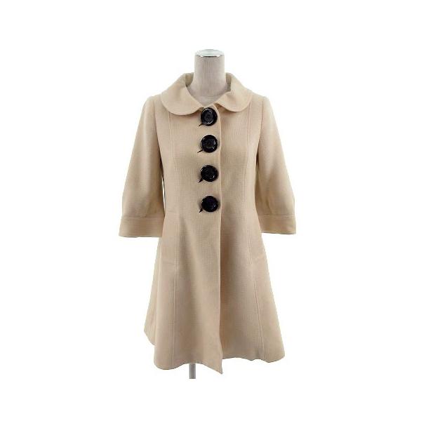 オピュール Oppure コート 七分袖 丸襟 ベージュ 36 レディース【ブランド】オピュール Oppure【表記サイズ】36(日本サイズS程度）【実寸サイズ】肩幅：34cm　身幅：42cm　着丈：87cm　袖丈：42cm　　【素材】表地...