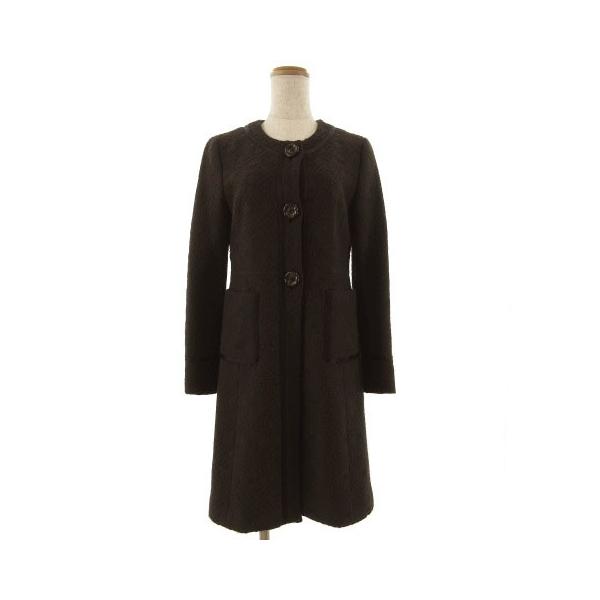 ラピスルーチェパービームス LAPIS LUCE PER BEAMS コート 長袖 ノーカラー ブラウン 茶 38 レディース【ブランド】ラピスルーチェパービームス LAPIS LUCE PER BEAMS【表記サイズ】38(日本サイズM程...