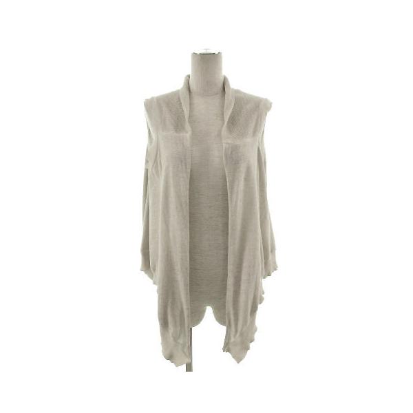 シッタムール sita murt カーディガン ノースリーブ ショールカラー 前開き ベージュ 38 レディース【表記サイズ】38(日本サイズM程度）【実寸サイズ】身幅：50cm　着丈：55cm　※実寸サイズに関してはこの商品の出品者の主観...