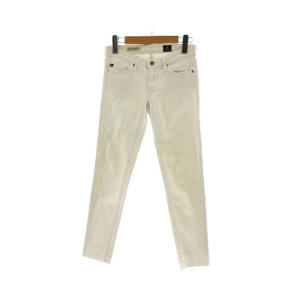 エージー AG ジーンズ デニム the Stilt Roll-Up スキニー シンプル コットン混 汚れ加工 オフ白 24R レディース【ブランド】エージー AG【表記サイズ】24R【実寸サイズ】ウエスト：約66cm　もも幅：約20cm　...