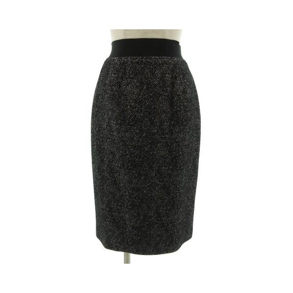 ベラルディ BERARDI スカート タイト ひざ丈 バックジップ ウエストゴム 総柄 ブラック 黒 ホワイト 白 2 レディース【ブランド】ベラルディ BERARDI【表記サイズ】2（日本サイズM程度）【実寸サイズ】ウエスト：約64-80...