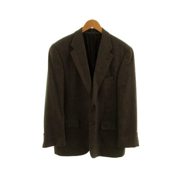 チャップス CHAPS  RALPH LAUREN ジャケット テーラード  Marshall Field's ウール 総柄 ミックス糸 紺 茶系 カーキ マルチカラー【ブランド】チャップス CHAPS【表記サイズ】表記サイズ無し※実寸サイ...