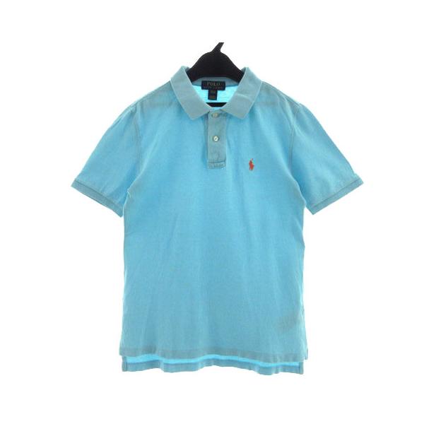 ポロ ラルフローレン POLO RALPH LAUREN ポロシャツ 半袖 ポニー刺繍 コットン ブルー系 水色 M（10-12） 150 キッズ【ブランド】ポロ ラルフローレン POLO RALPH LAUREN【表記サイズ】M（10-1...